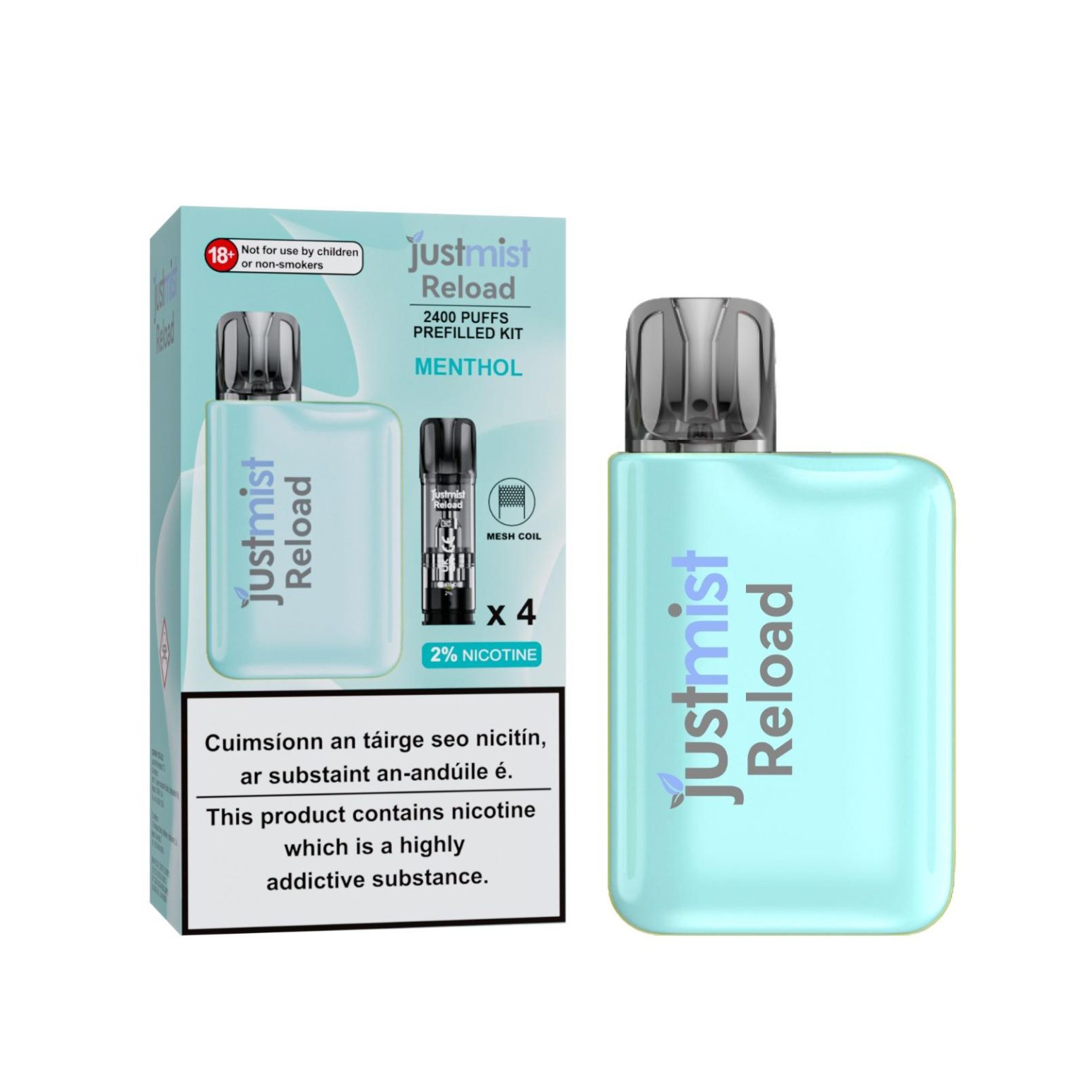 Just Mist Reload Pre-filled Kit – Menthol - Just Mist