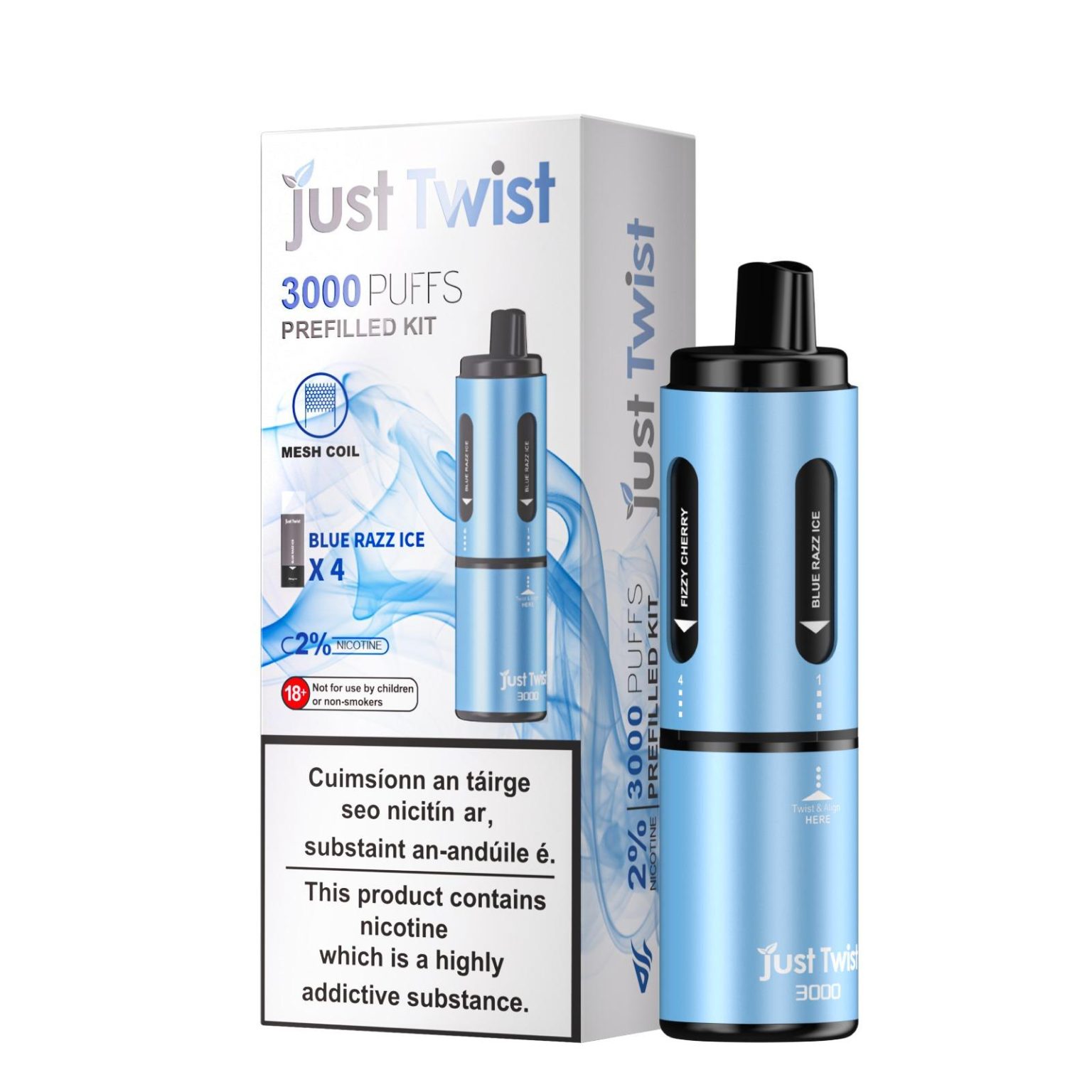 Just Twist – Prefilled Kit – Blue Razz Ice - Just Mist