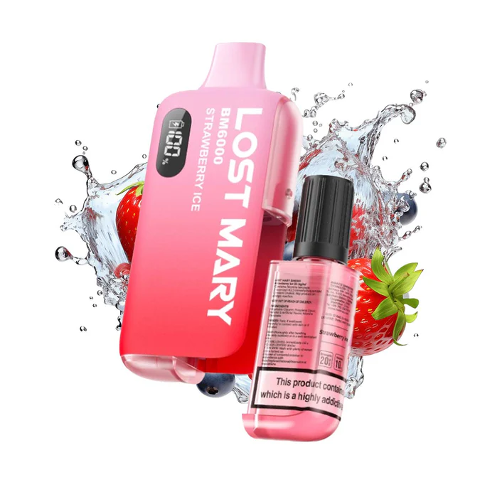 Lost Mary BM6000 – Refillable Pod Kit – Strawberry Ice - Just Mist